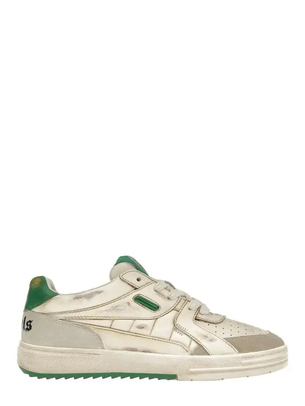 Palm Angels Palm University Vintage Sneakers - White/green