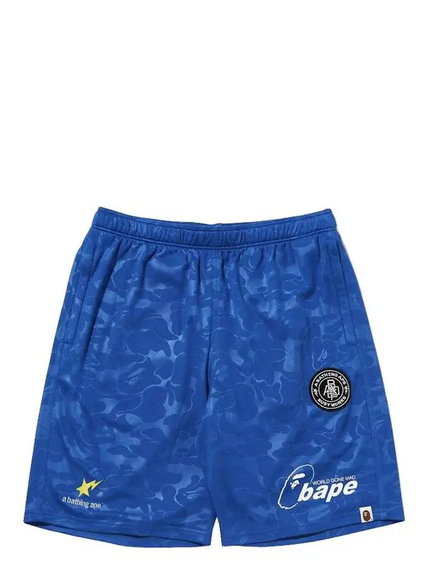 A BATHING APE Soccer Game Shorts - Blue