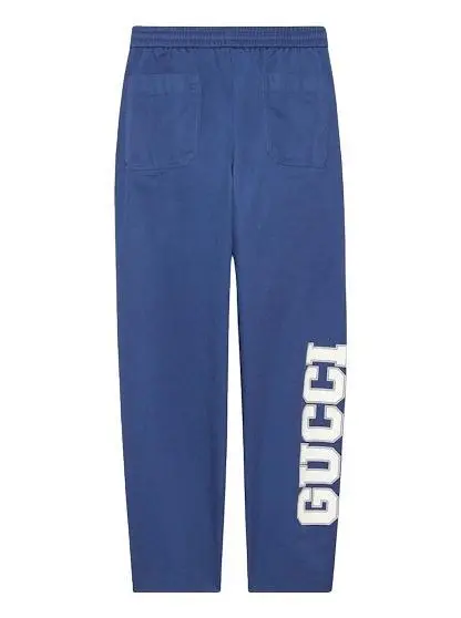 Gucci Logoprint Drawstring Track Pants - Blue