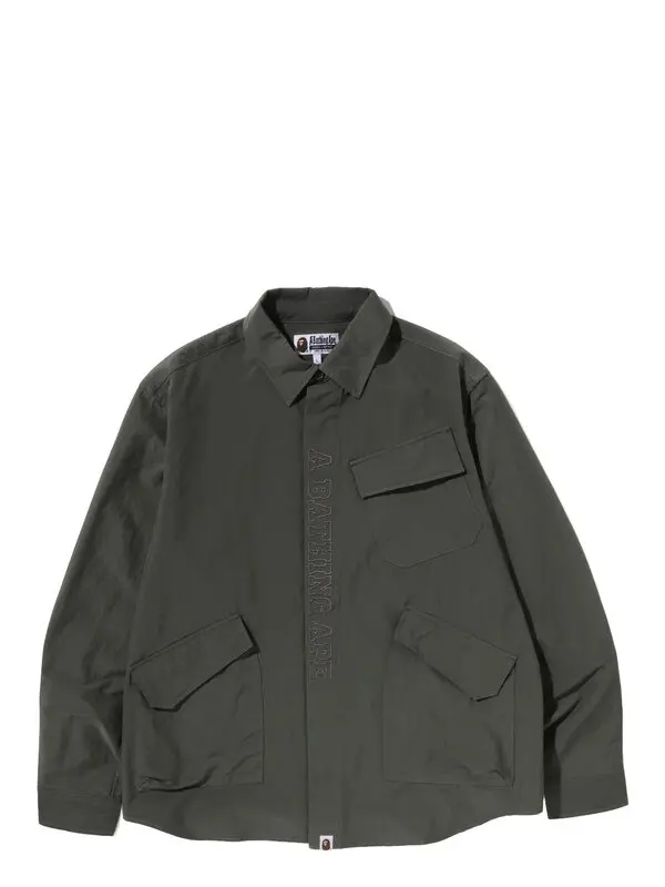 A BATHING APE Relaxed Fit Army Shirt - Olive Drab