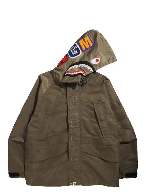 BAPE Shark Snowboard Jacket - Olivedrab Green