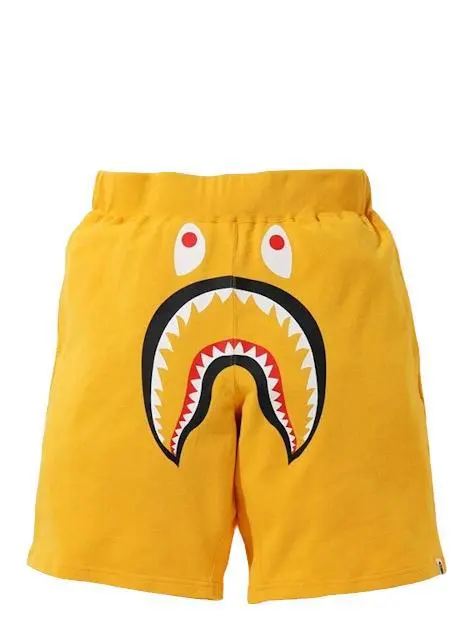 BAPE Shark Wide Sweatshort - Yellow