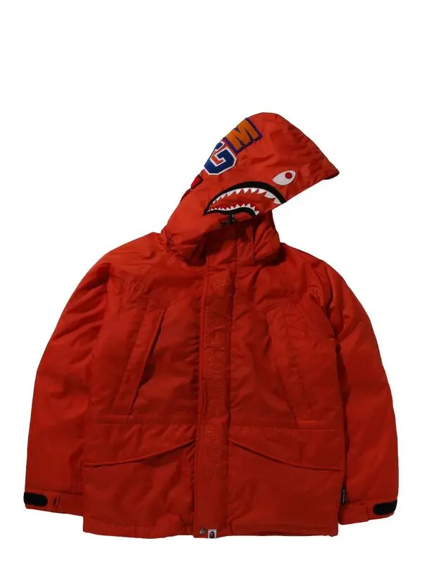 BAPE Shark Snowboard Down Jacket - Orange
