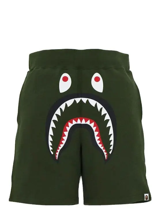 BAPE Shark Sweat Shorts - Olivedrab Green