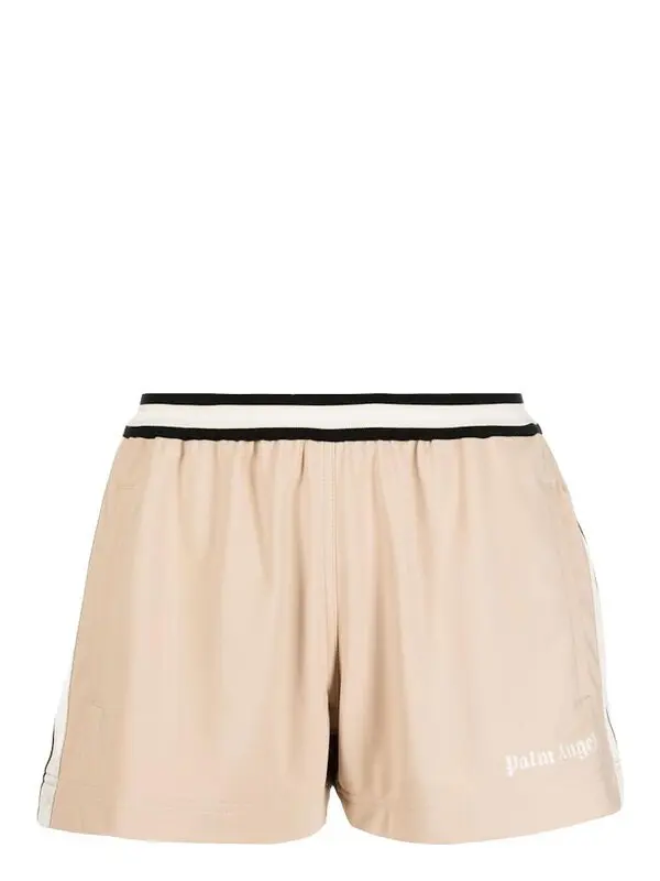 Palm Angels Side Stripe Track Shorts - Peach Orange