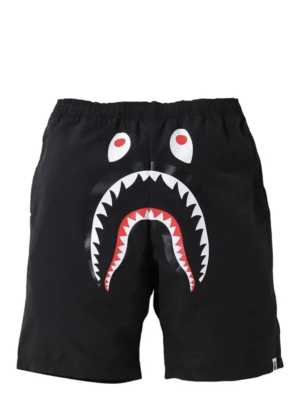 BAPE Shark Beach Shorts - Black