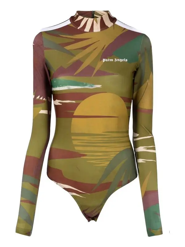 Palm Angels Jungle Bodysuit - Military Green