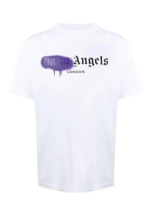 Palm Angels London Sprayed Logo T-shirt - White