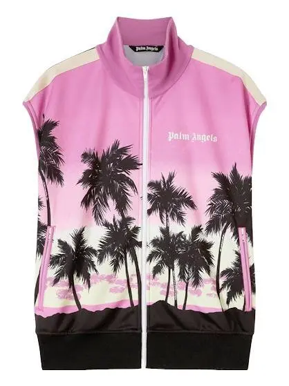 Palm Angels Sunset Track Vest - Purple/black