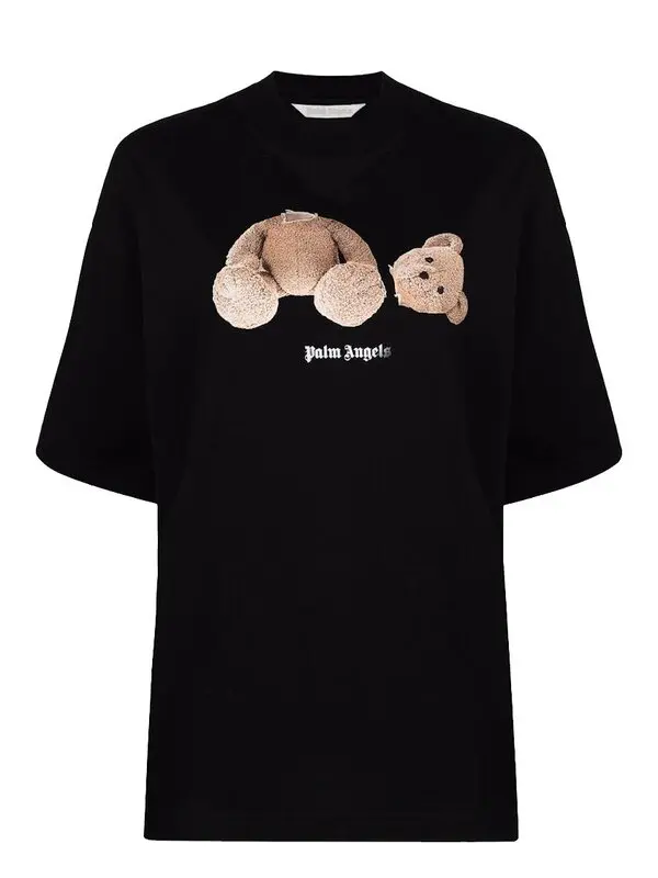 Palm Angels Bear Loose T-shirt - Black/brown