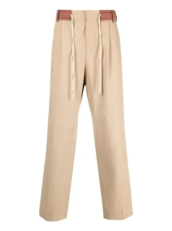 Palm Angels Track Belt Pants - Beige/tan