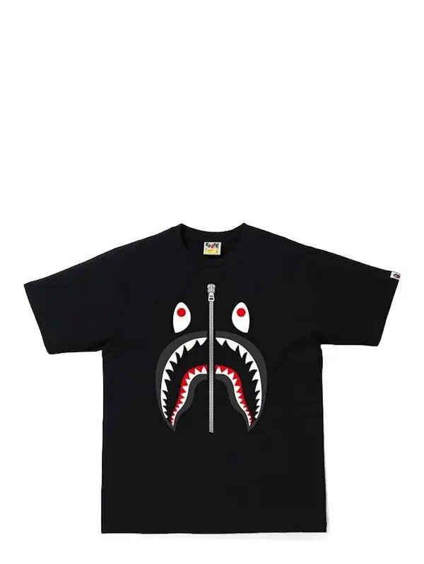 A BATHING APE Shark Tee Shirt - Black