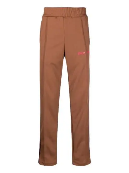 Palm Angels Side Stripe Track Pants - Brown/purple/red