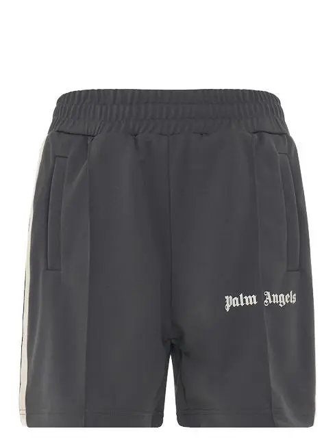 Palm Angels Track Shorts - Grey/off/white