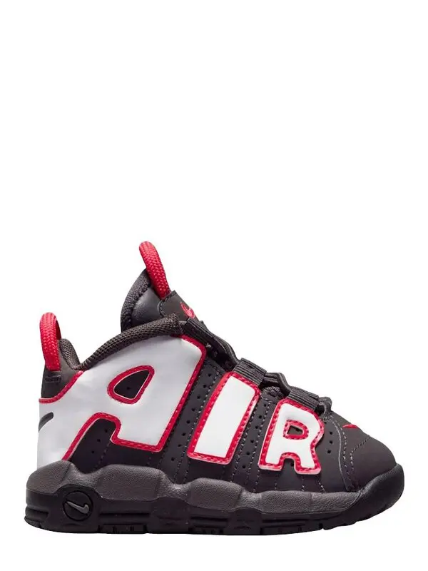 Nike Air More Uptempo Sneakers - Medium Ash/black/siren Red