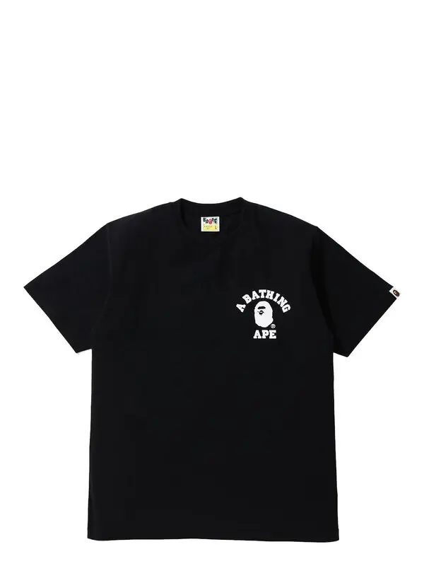 A BATHING APE Silicon College One Point T-shirt - Black