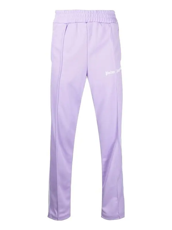 Palm Angels Side Stripe Track Pants - Lilac White