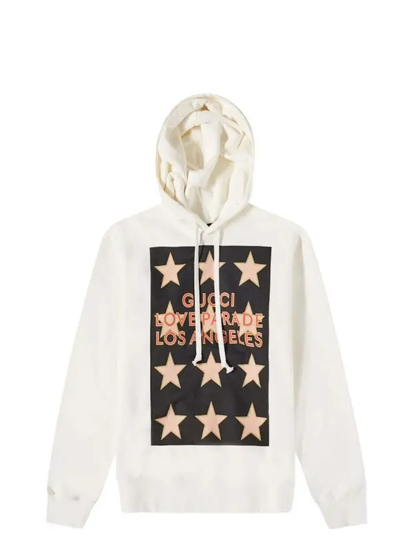 Gucci Love Parade La Hoodie - Ivory