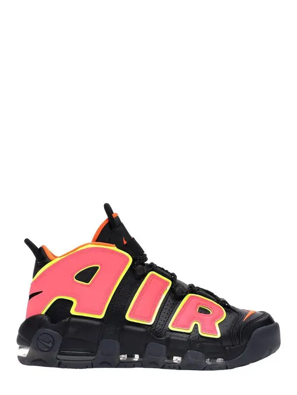 Nike Air More Uptempo Sneakers - Black/hot Punch/volt