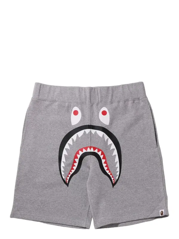 BAPE Shark Sweat Shorts - Grey
