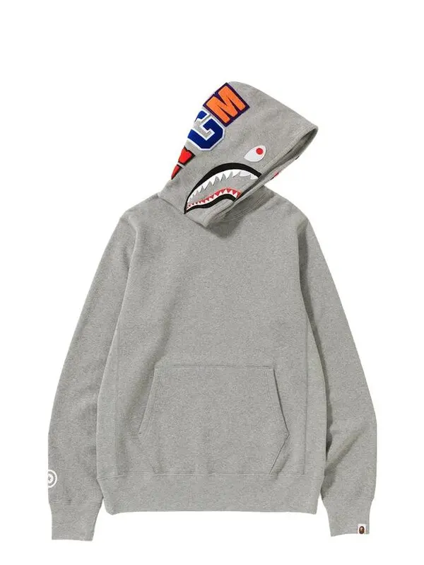 BAPE Shark Pullover Hoodie - Grey