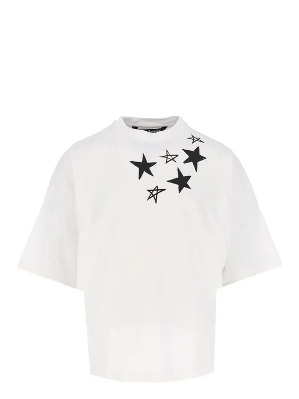 Palm Angels Shooting Stars Oversized T-shirt - White Black