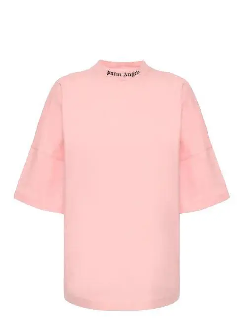 Palm Angels Gothic Logo Oversized T-shirt - Pink/black