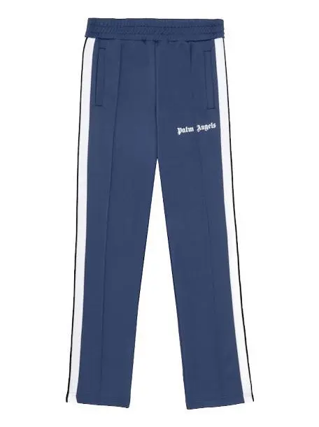 Palm Angels Side Stripe Straight Leg Track Pants - Navy Blue