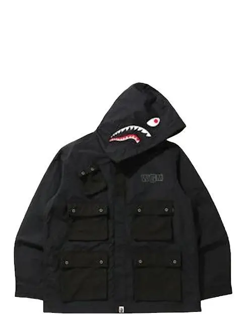 BAPE Shark Pocket Wide Jacket - Black