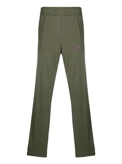 Palm Angels Side Stripe Track Pants - Military Green/purple