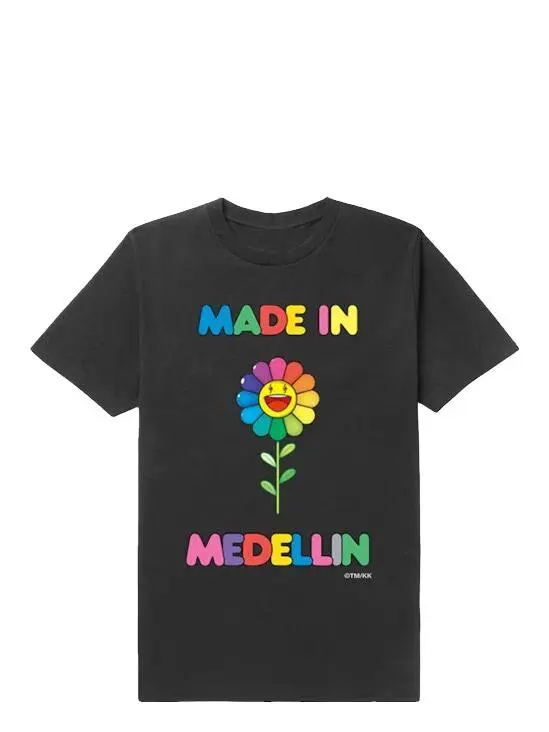 J BALVIN X Takashi Murakami Made In Medellin Tee Shirt - Black