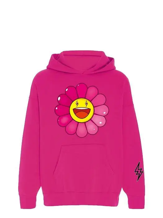 J BALVIN X Takashi Murakami Flower Hoodie - Pink