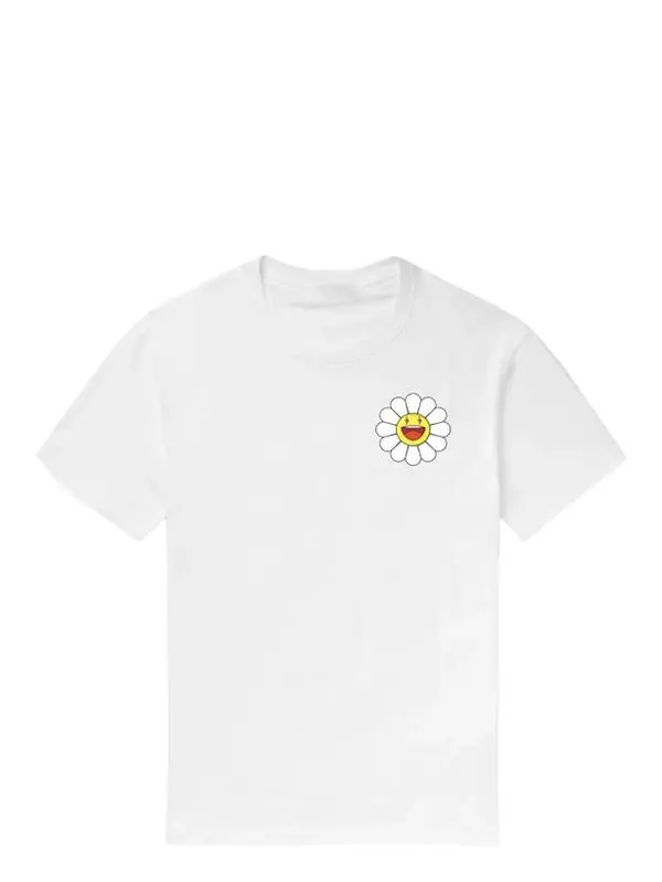 J BALVIN Blanco X Takashi Murakami Flower Tee Shirt - White
