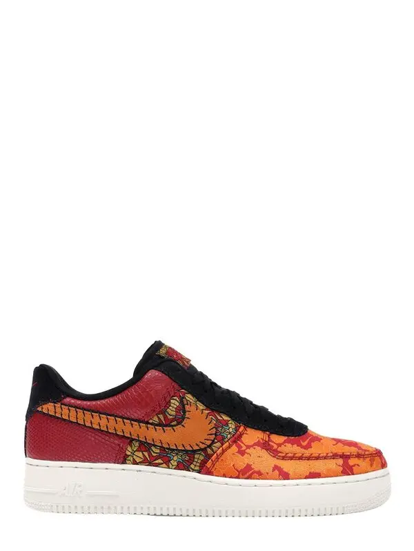 Nike Force 1 Low Chinese New Year Sneakers - Gym Red/black/canyon Gold