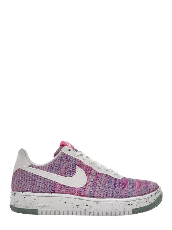 Nike Air Force 1 Low Crater Flyknit Sneakers - Fuchsia Glow/pink Blast/green Glow