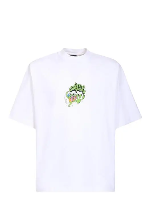 Jacquemus Le T-shirt Grenouille Frog Print T-shirt - White