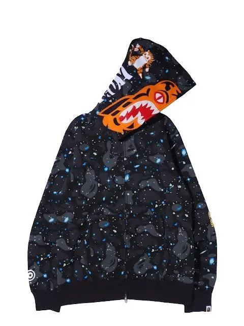 BAPE Space Camo Tiger Full-zip Hoodie - Black