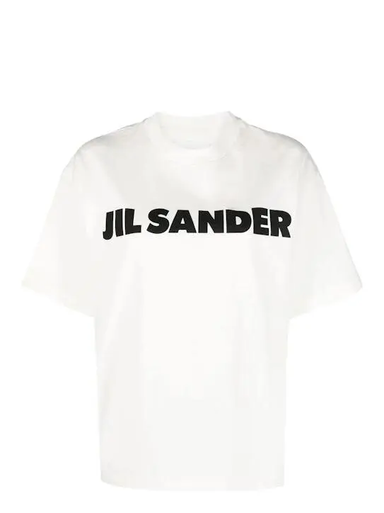 JIL SANDER Logo Printed T-shirt - Porcelain
