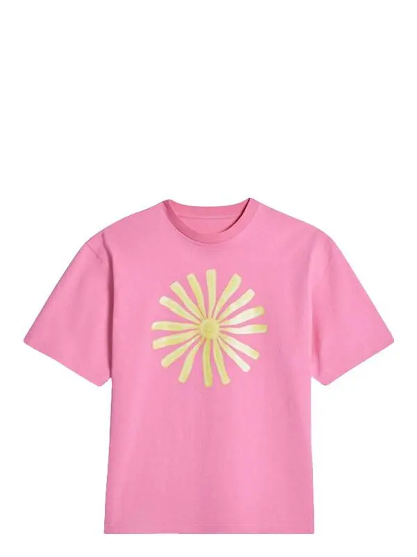 Jacquemus Le T-shirt Soleil Sun Print T-shirt - Print Sun Pink