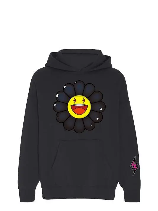 J BALVIN X Takashi Murakami Flower Hoodie - Black