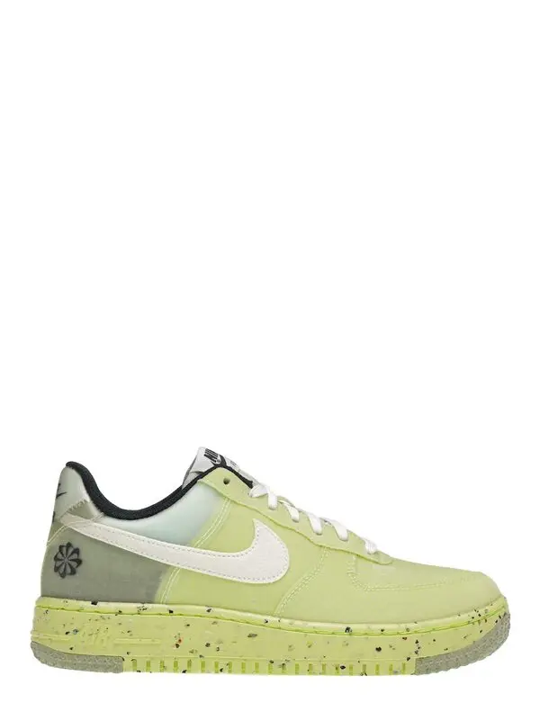 Nike Air Force 1 Low Crater Sneakers - Light Lemon Twist/armory Navy Blue/white