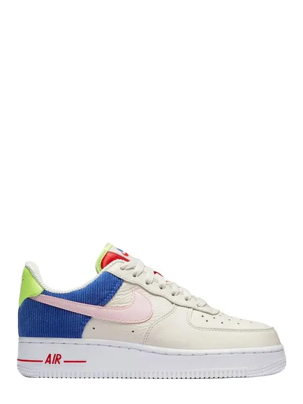 Nike Air Force 1 Low Corduroy Sneakers - Sail/arctic Pink/racer Blue