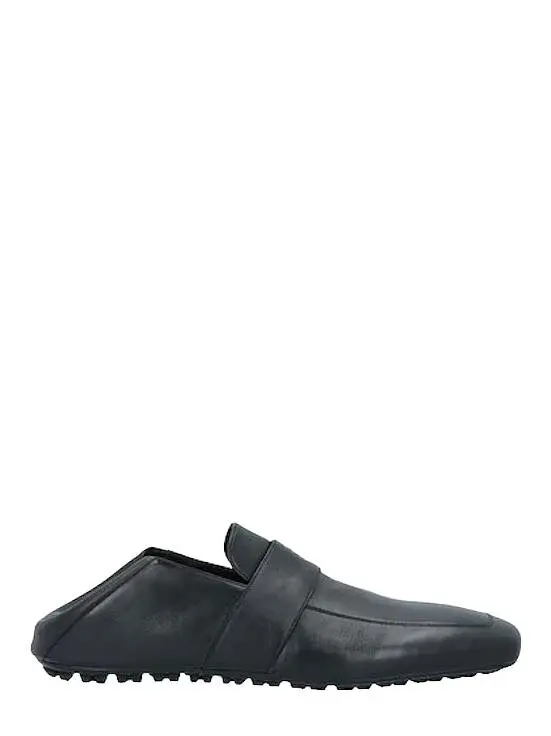 Balenciaga Leather Slide Loafer - Black