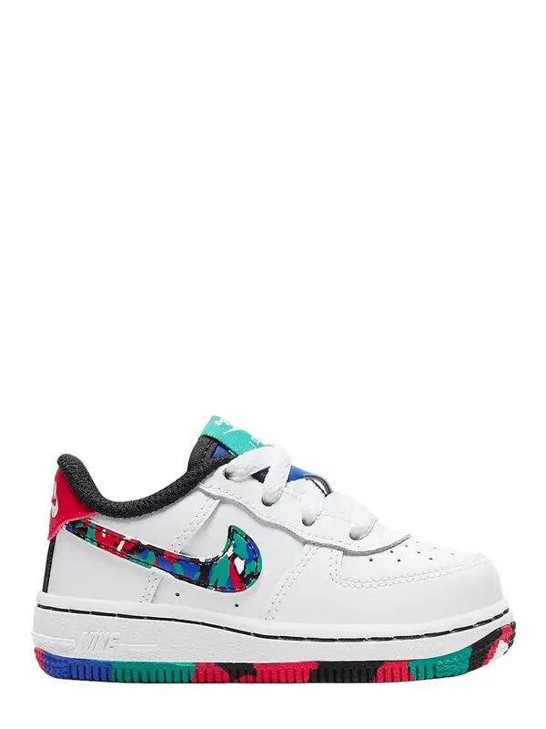 Nike Air Force 1 Low Crayon Sneakers - White/hyper Blue/neptune Green