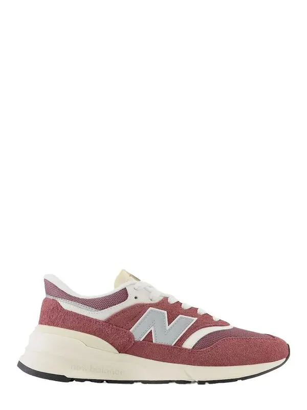 NEW BALANCE 997r Sneakers - Brick Red/cream/silver