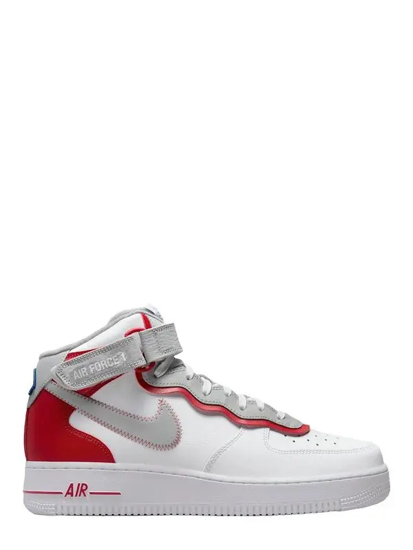 Nike Air Force 1 Mid Athletic Club Sneakers - White/gym Red