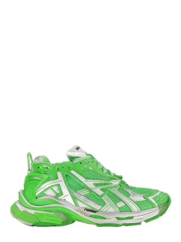 Balenciaga Runner Sneakers - Green/white