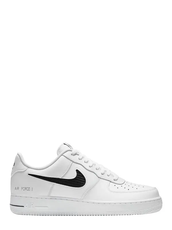 Nike Air Force 1 Low Cut Out Swoosh - White/black