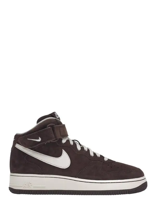Nike Air Force 1 Mid Sneakers - Chocolate/cream