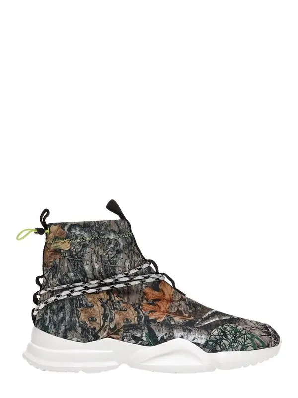 JOHN GEIGER 002in High-top Sneakers - Tree Camo/lime